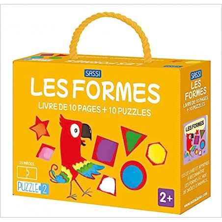 Puzzle 2. Les formes: Livre de 10 pages + 10 puzzles