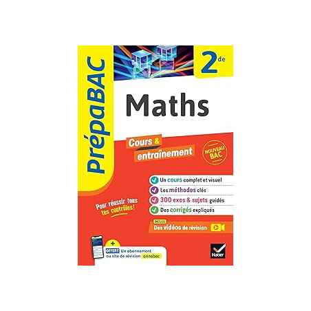 Prépabac Maths 2de: nouveau programme de Seconde