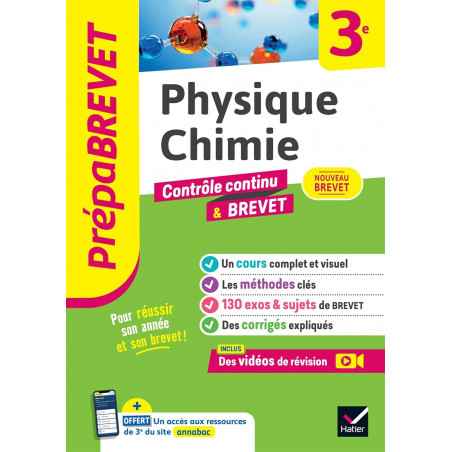 PRÉPABREVET - PHYSIQUE-CHIMIE 3E - BREVET 2025:
