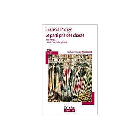 Le parti pris des choses- Francis Ponge